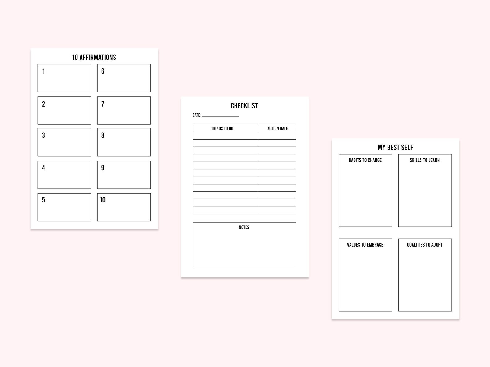 Printable Vision Board, Digital Download PDF, Vision Board Kit ...