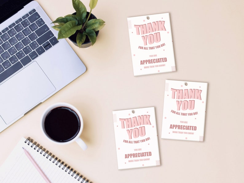 Appreciation Printable Tags, Appreciation Card, Printable Gift Tags ...