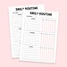 Printable Daily Routine Schedules, Printable to Do List, Routine ...