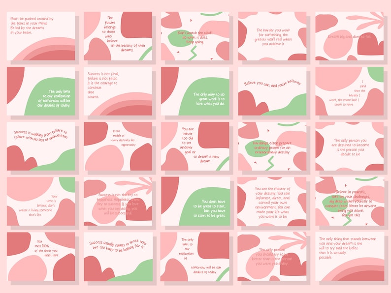 Printable Motivational Quote Cards, Inspirational Quote, Motivational ...