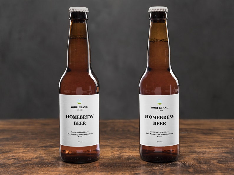 Homebrew Beer Labels, Printable Beer Bottle Template, Drink Label, Digital Download PDF - Etsy