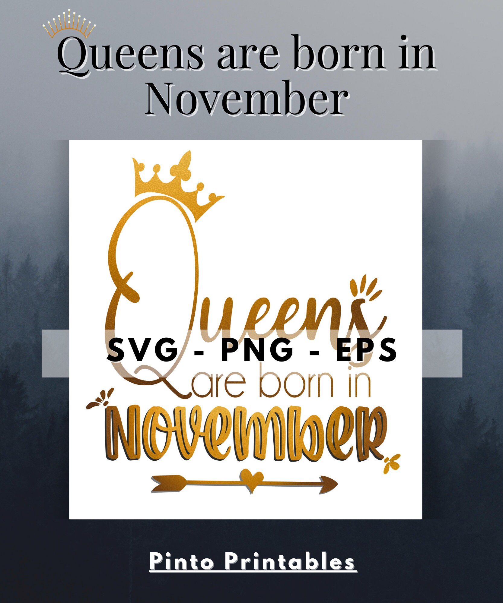 I'm A November Queen SVG Bundle, Im a November Queen, Queens Are Born ...