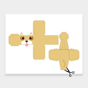 Printable DIY Paper Animal Toys, Paper Toys Template, Printable Origami ...