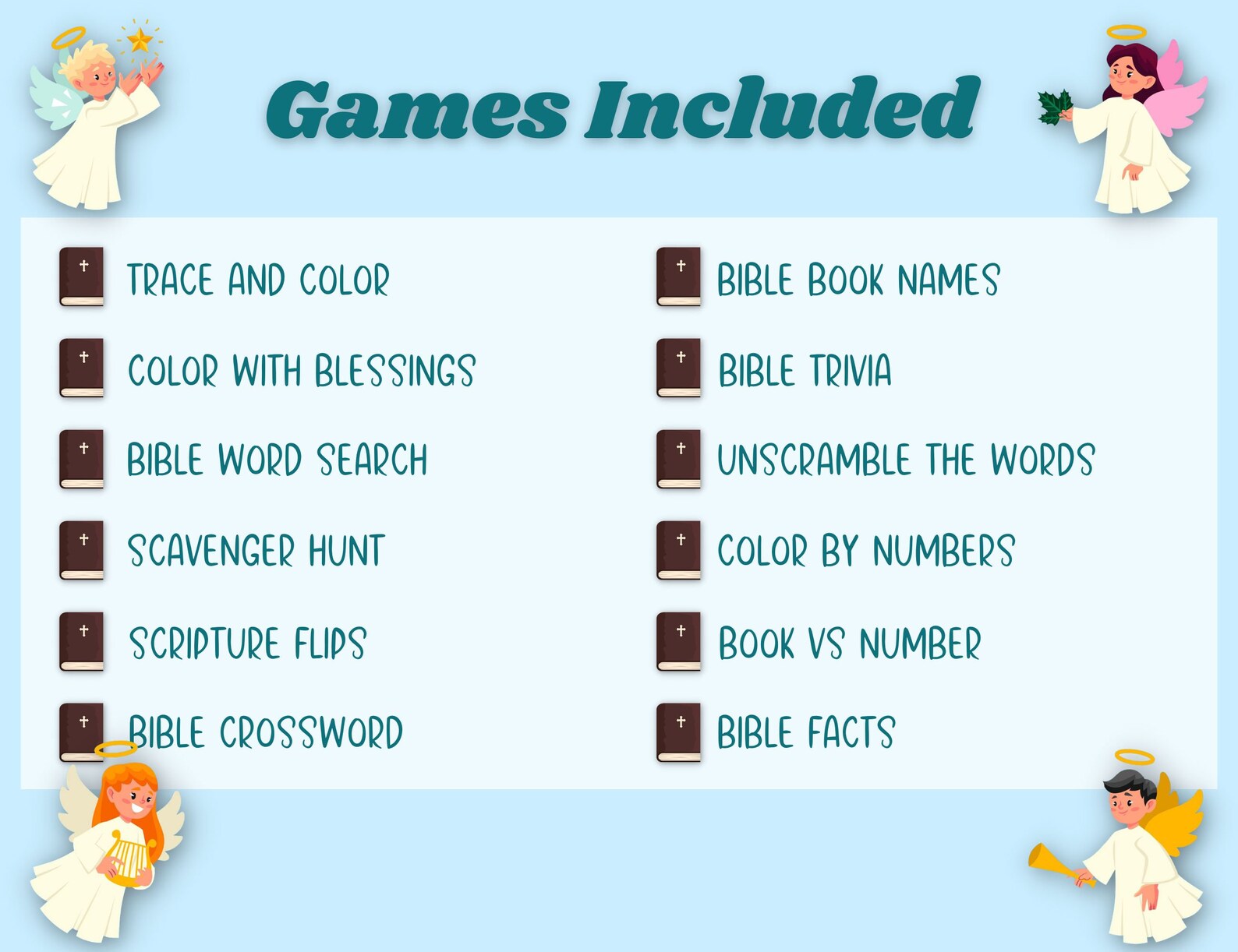 Printable Bible Games Bible Games Bundle for Kids PDF - Etsy