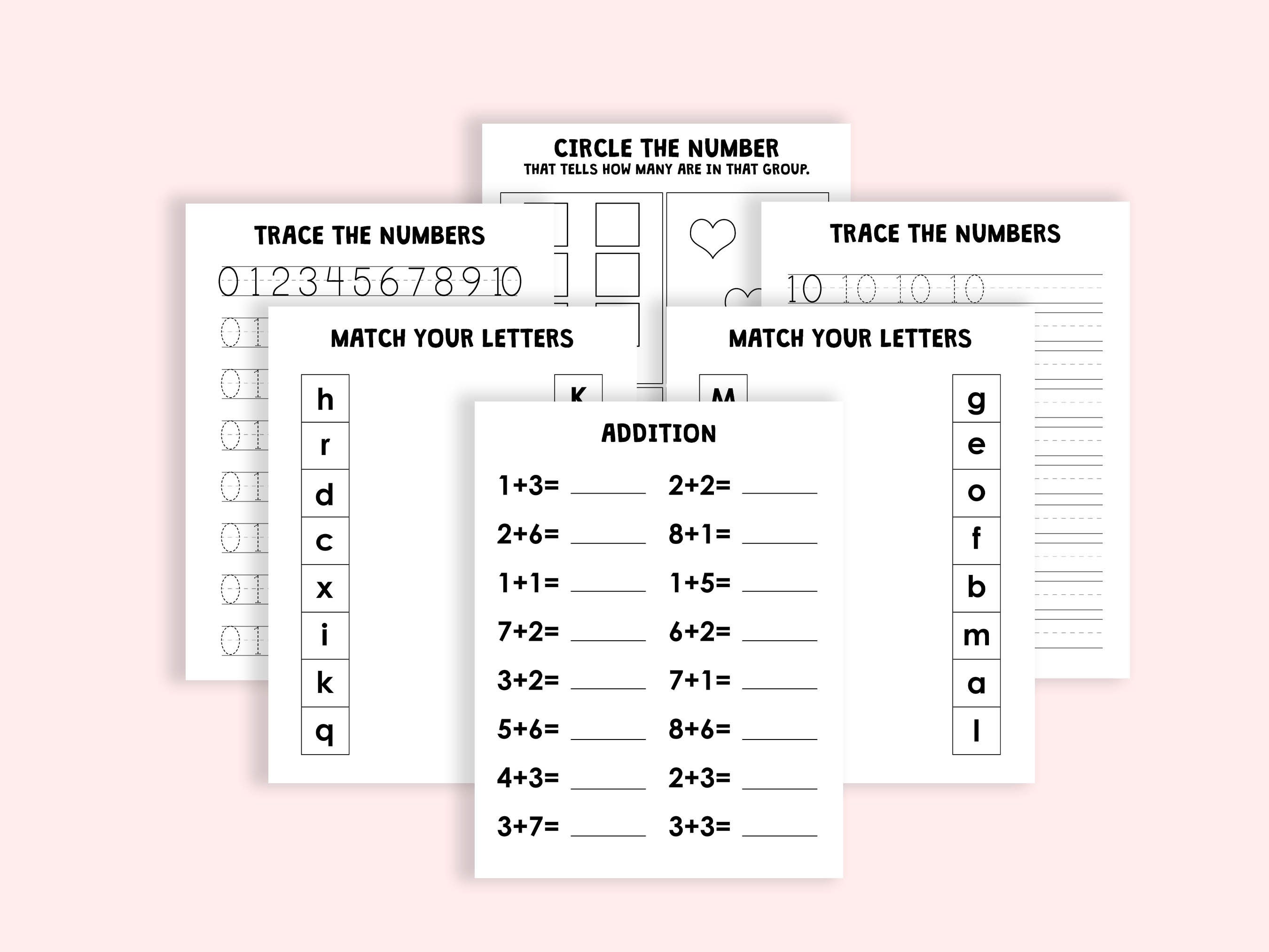 Kids' Educational Worksheets, Educational Prints, Preschool Worksheets ...