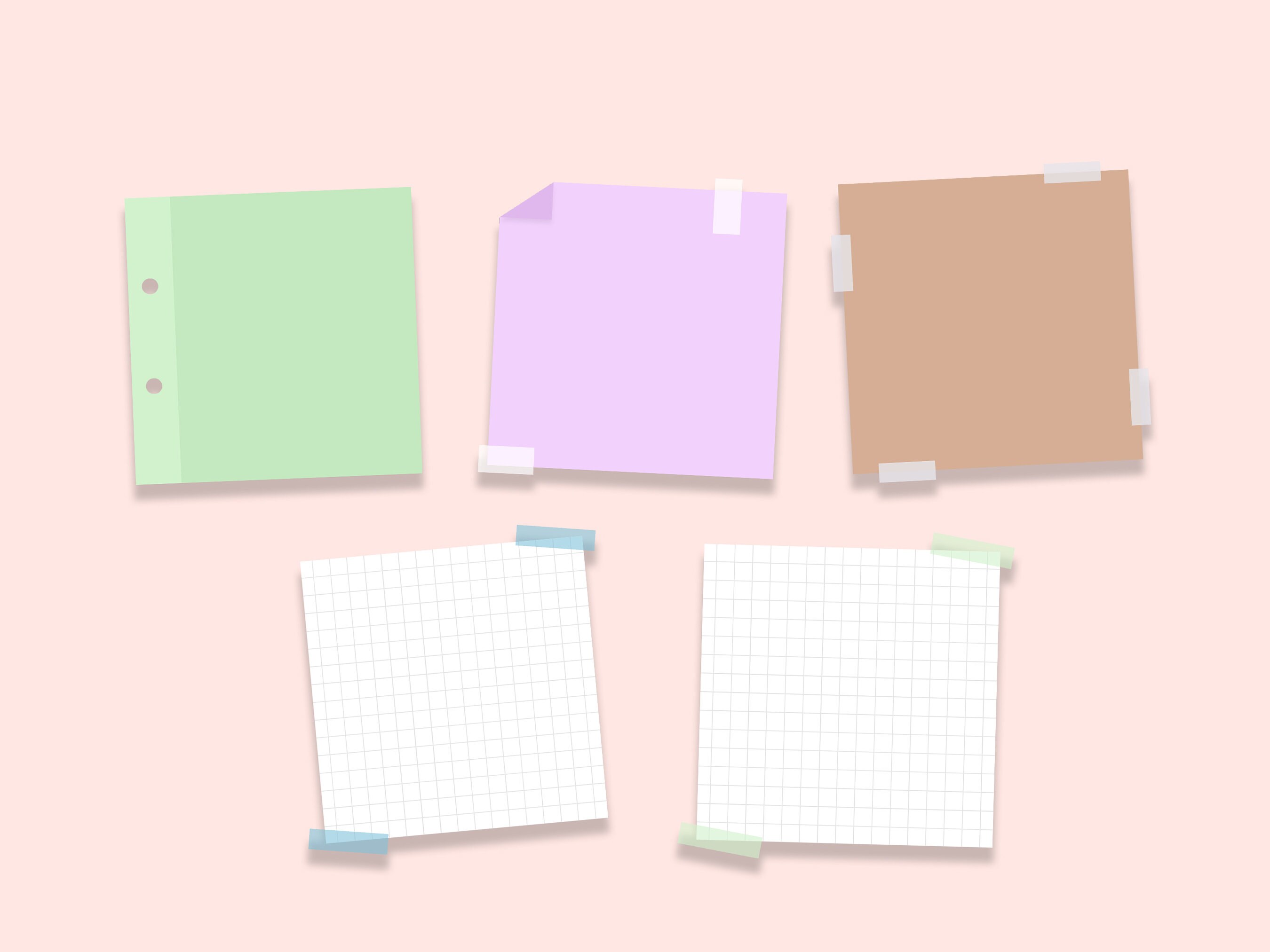 20 Digital Scrapbooking Sticky Note Kits, Digital Sticky Notes, Planner ...