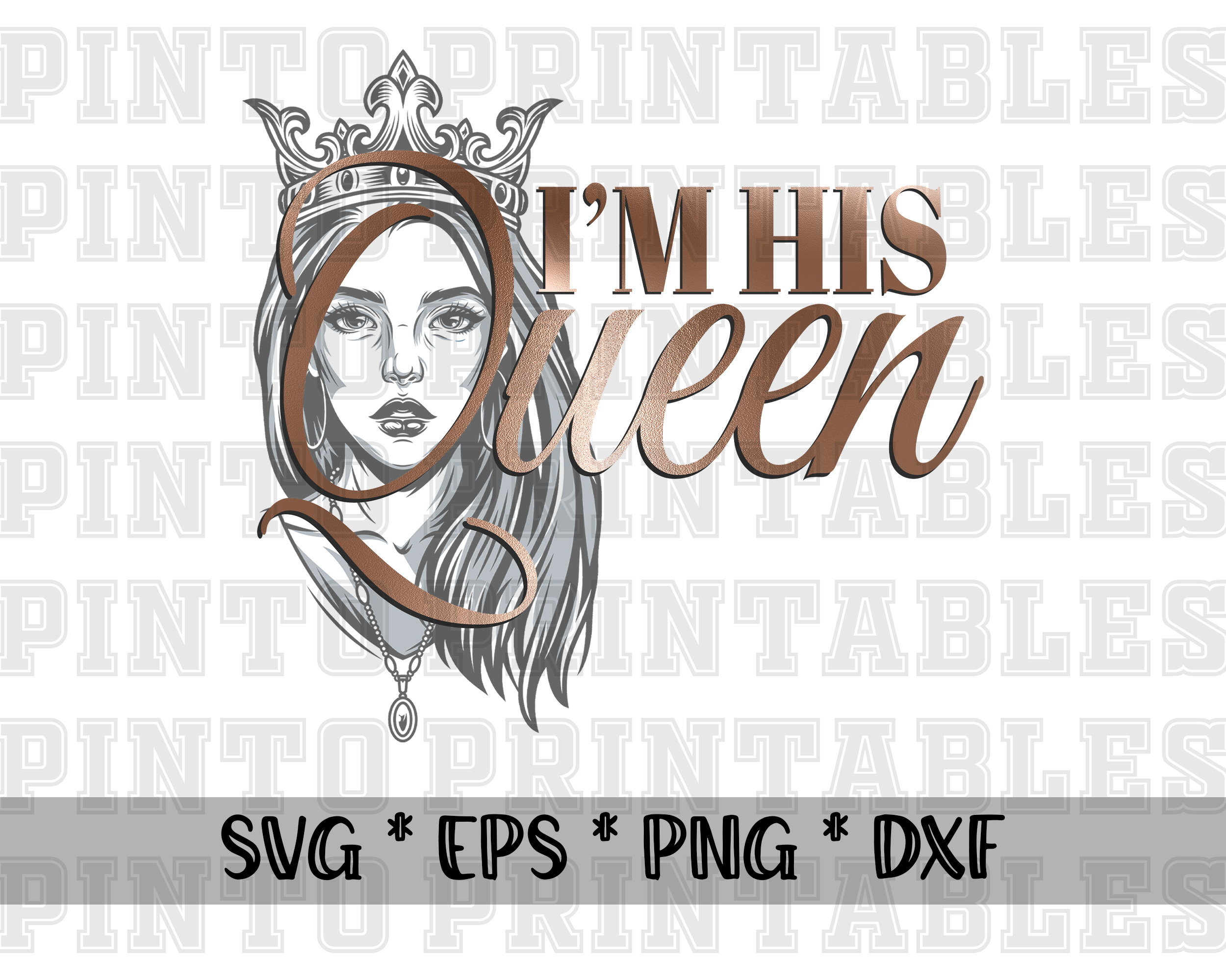 I'm His Queen SVG Im His Queen Queen Clipart Queen Cut - Etsy