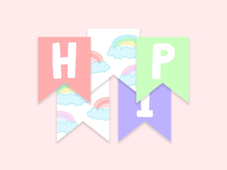 Printable Birthday Banner, Birthday Decoration, Printable Banner Sign ...