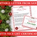Editable Letter From Santa Santa Cam Letter Printable - Etsy