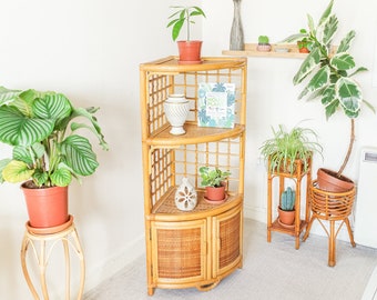 Wicker Corner Shelf - Etsy