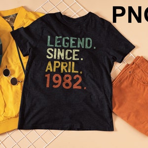 Legend Since Custom Month and Year PNG Birthday Gift PNG Retro - Etsy