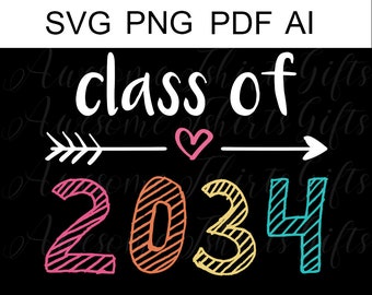 Class of 2034 Png - Etsy