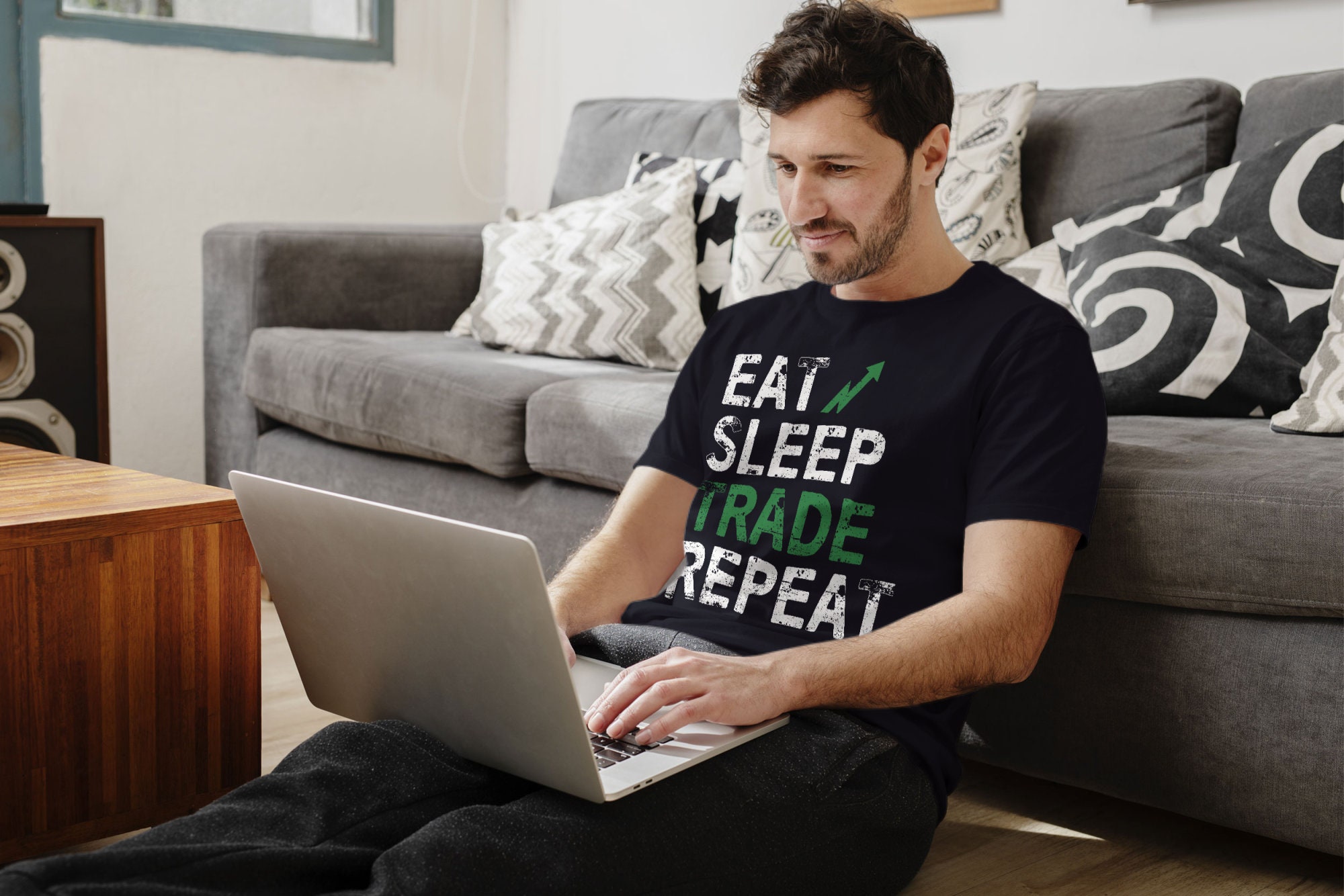 Eat Sleep Trade Repeat PNG Stock Trading Fan PNG Stock Market - Etsy