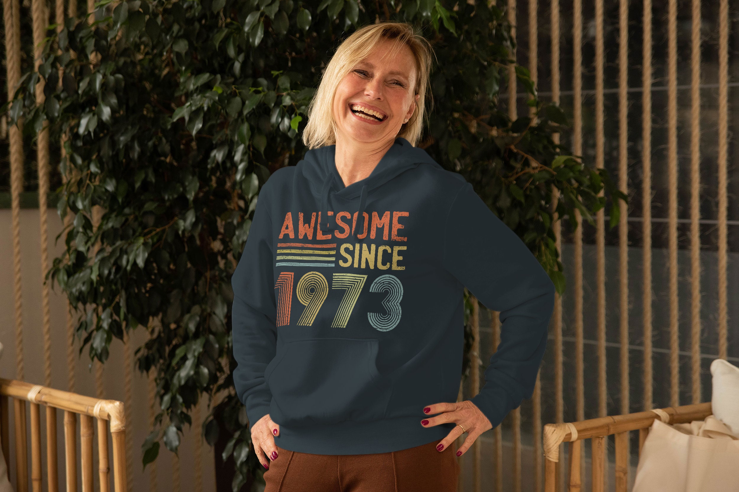 Vintage 1973 T-shirt Design Bundle Set of 5 PNG Files 50th Birthday 50 ...