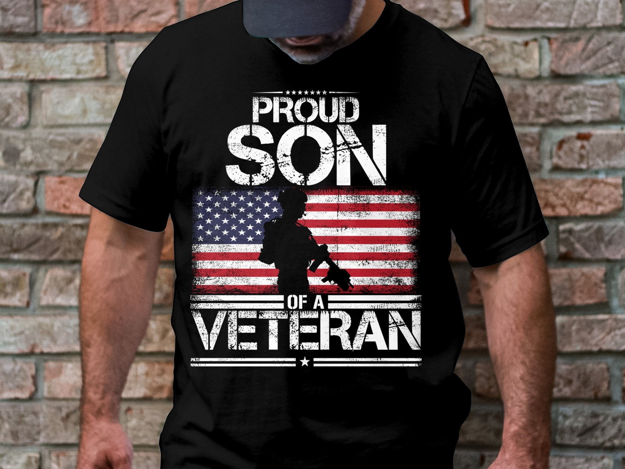 Proud Son of a Veteran USA Flag Digital PNG Download - Etsy