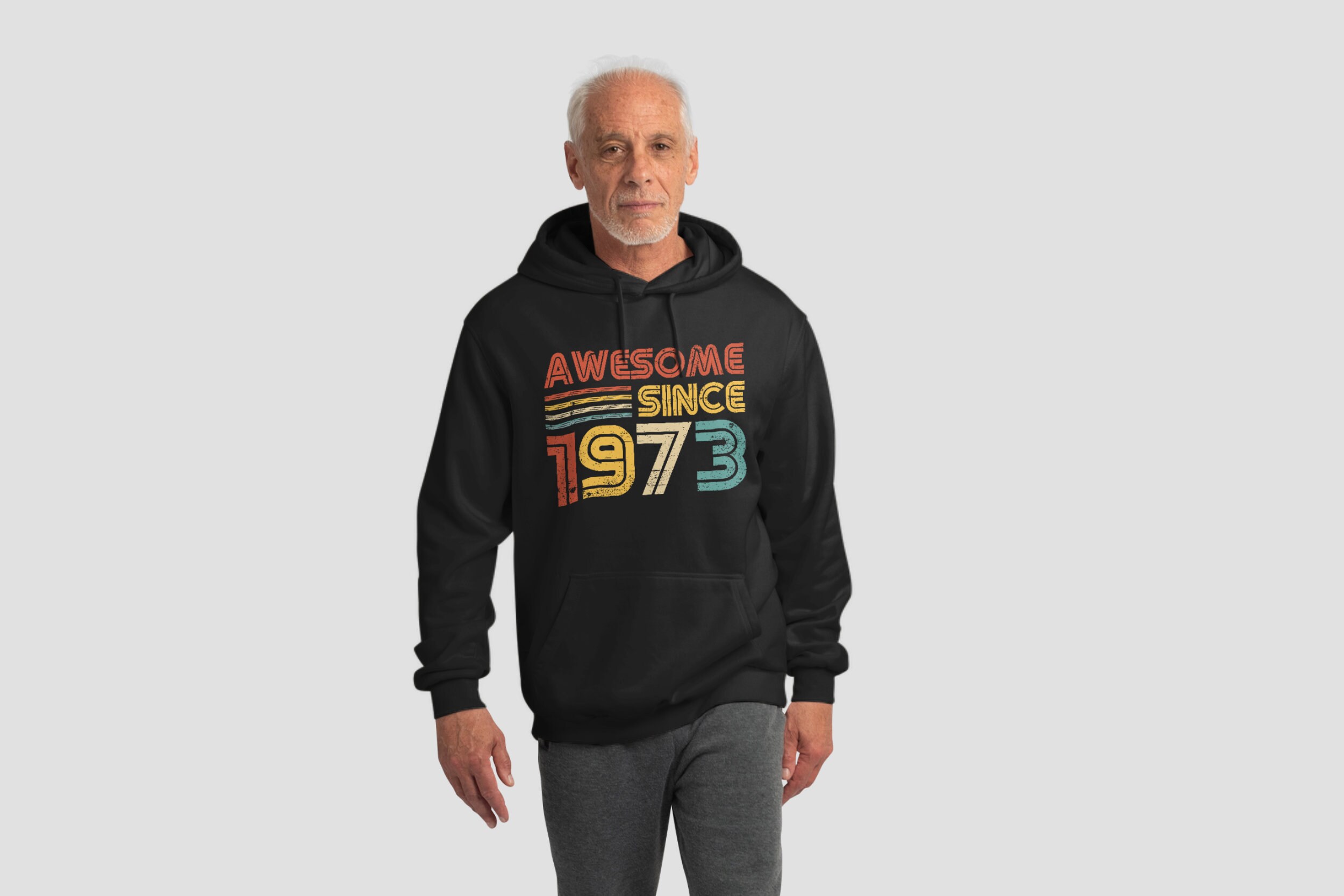 Vintage 1973 T-shirt Design Bundle Set of 5 PNG Files 50th Birthday 50 ...