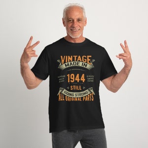 Vintage 1944 T-shirt Design Bundle Set of 5 PNG Files - Etsy