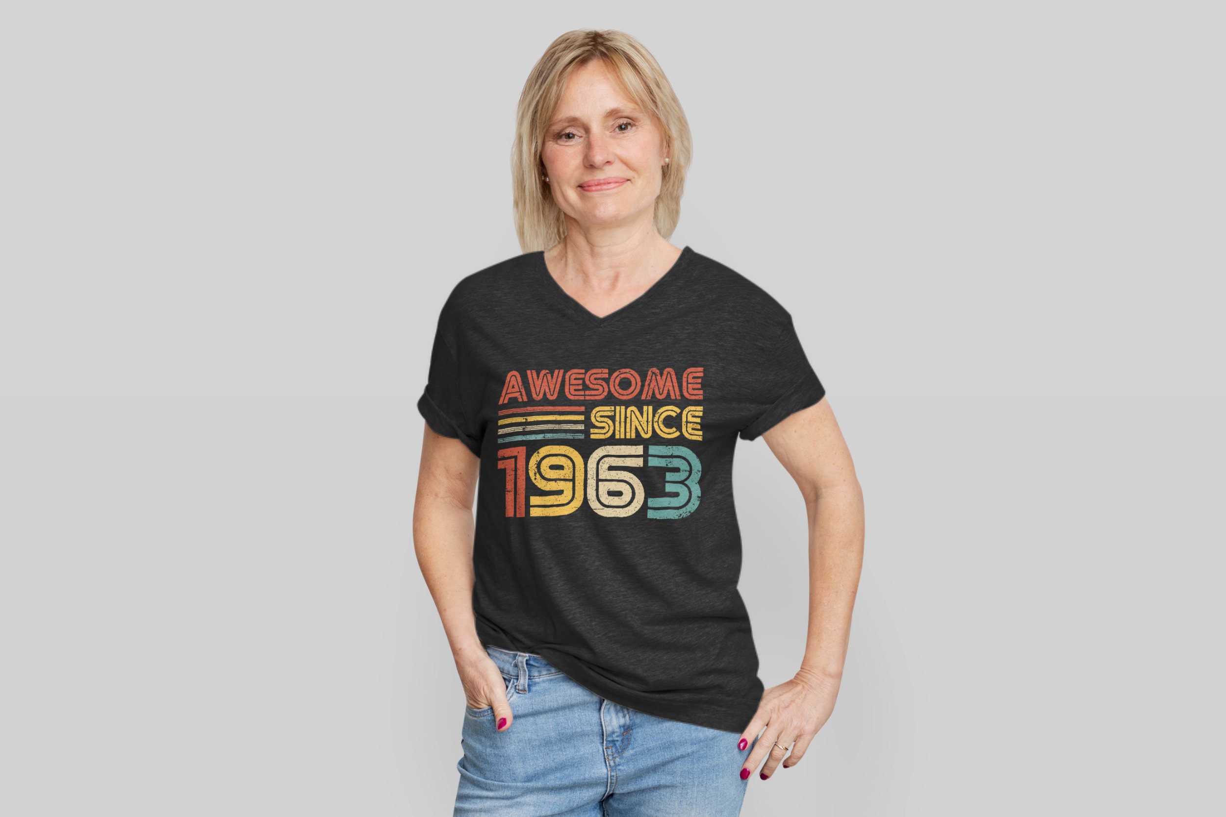 Awesome Since 1963 PNG 60th Birthday PNG 60 Year Old PNG 1963 Retro ...