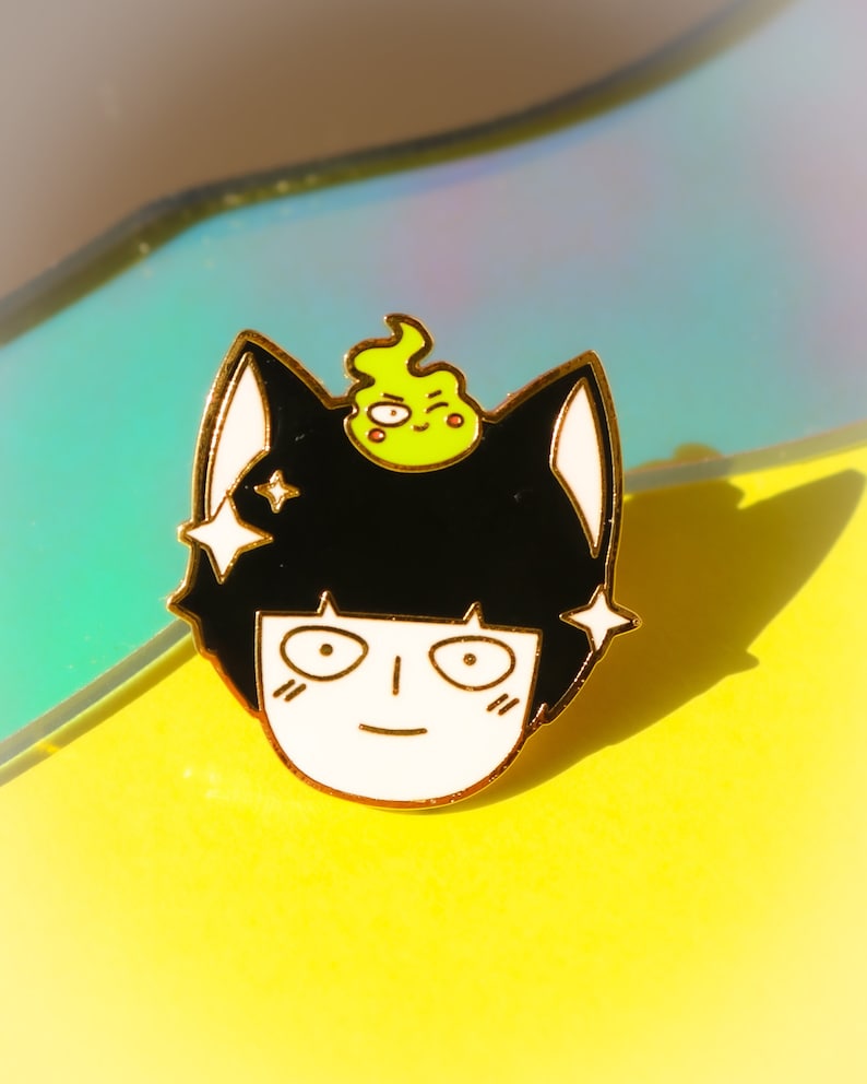 Mob Psycho 100 Enamel Pin - Etsy