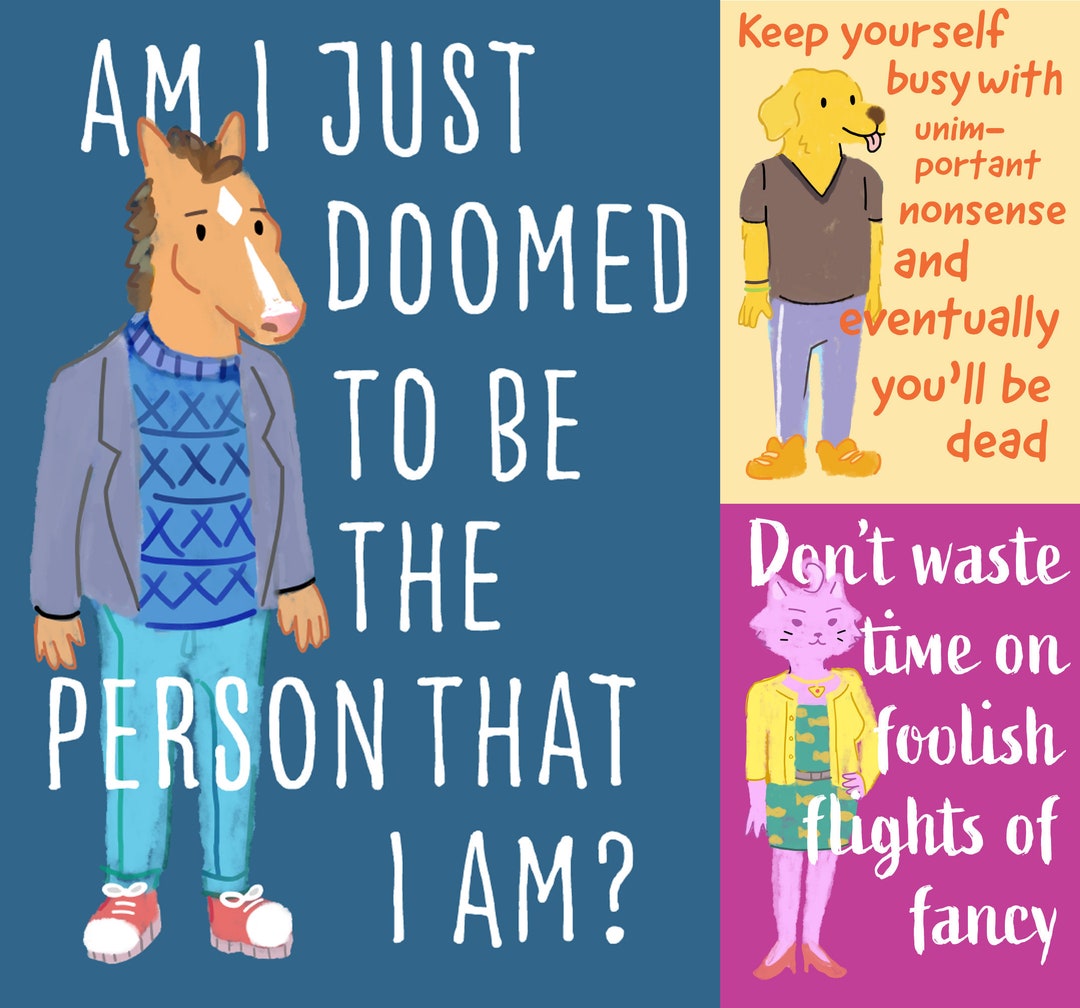 Bojack Horseman Small Prints - Etsy