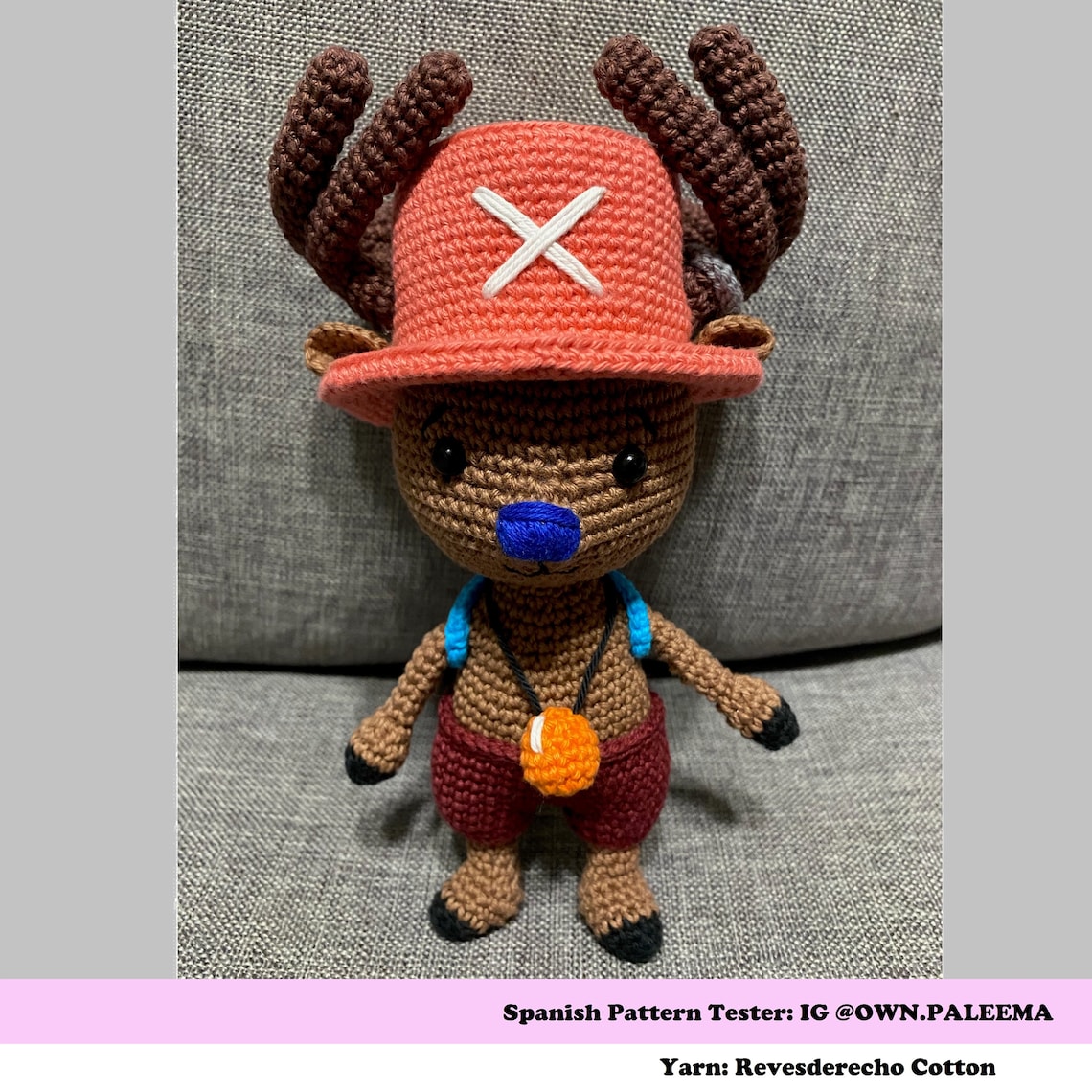 Chopper Amigurumi Pattern One Piece ENG/ESP | Etsy