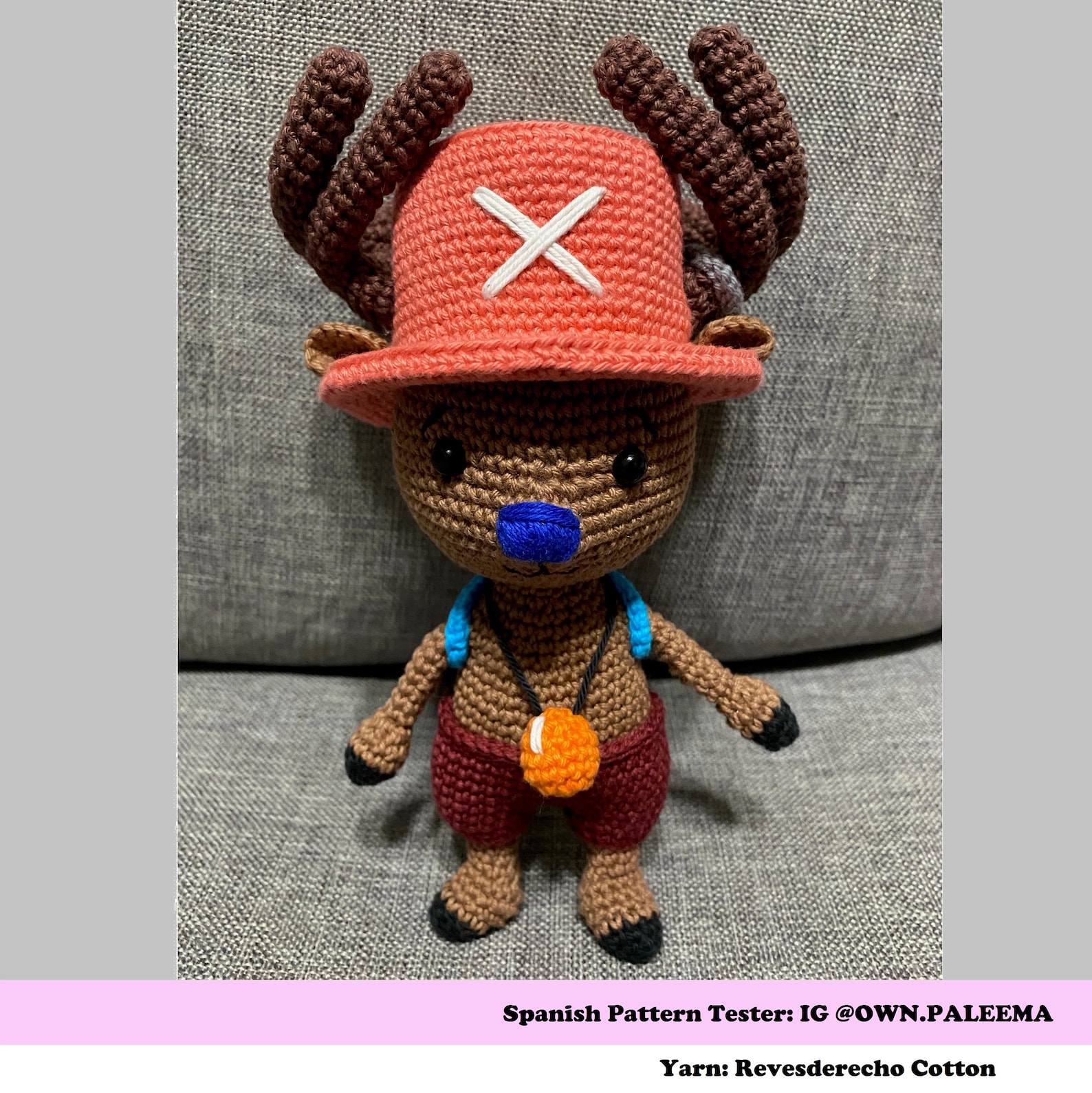 Chopper Amigurumi Pattern One Piece ENG/ESP | Etsy