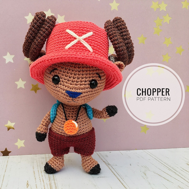 One piece amigurumi chopper deutsch - Etsy.de