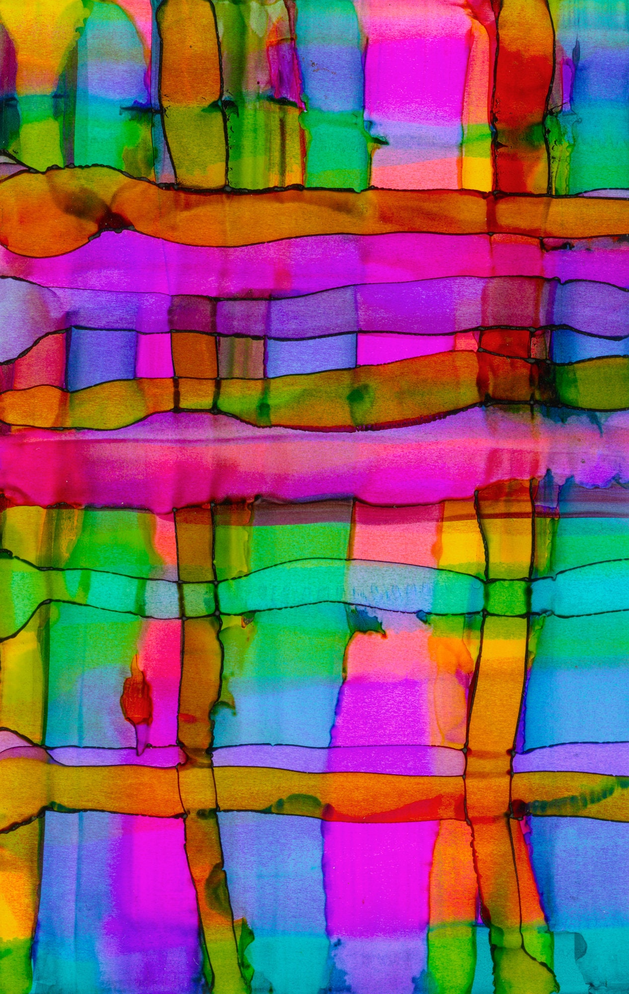 Abstract Art Note Cards - Etsy