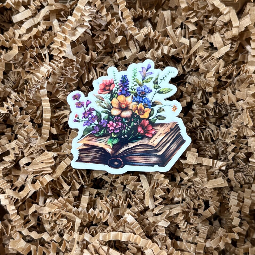 Floral Book Phone Grip, Cute Book Grip, Book Lover Phone Grip, Gift for ...
