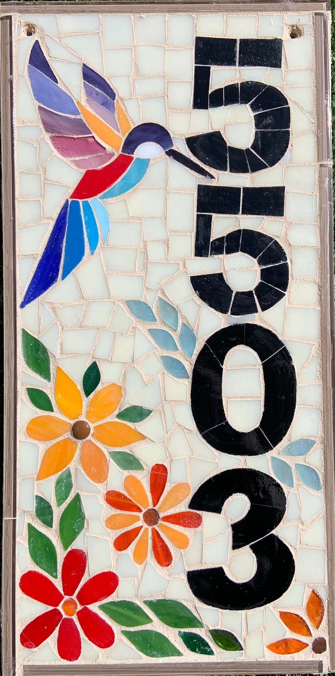 Custom Mosaic Address Sign - Etsy