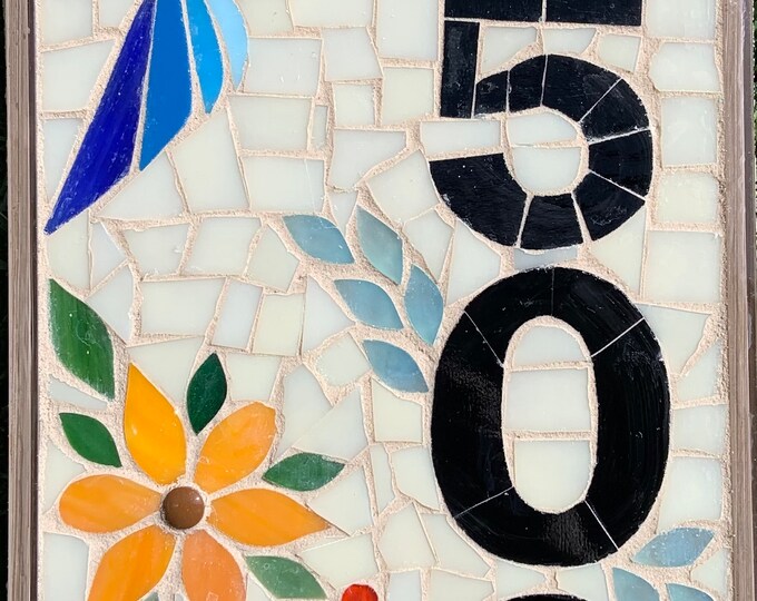 Custom Mosaic Address Sign - Etsy