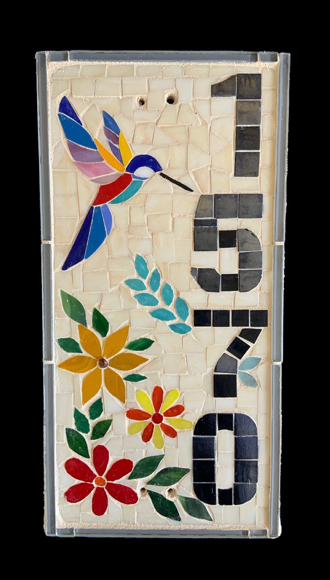 Custom Made Mosaic Address Sign. - Etsy