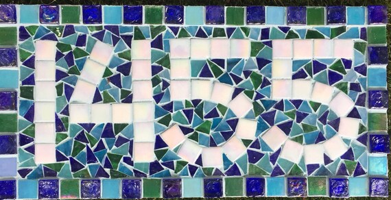 Custom Mosaic Address Sign - Etsy