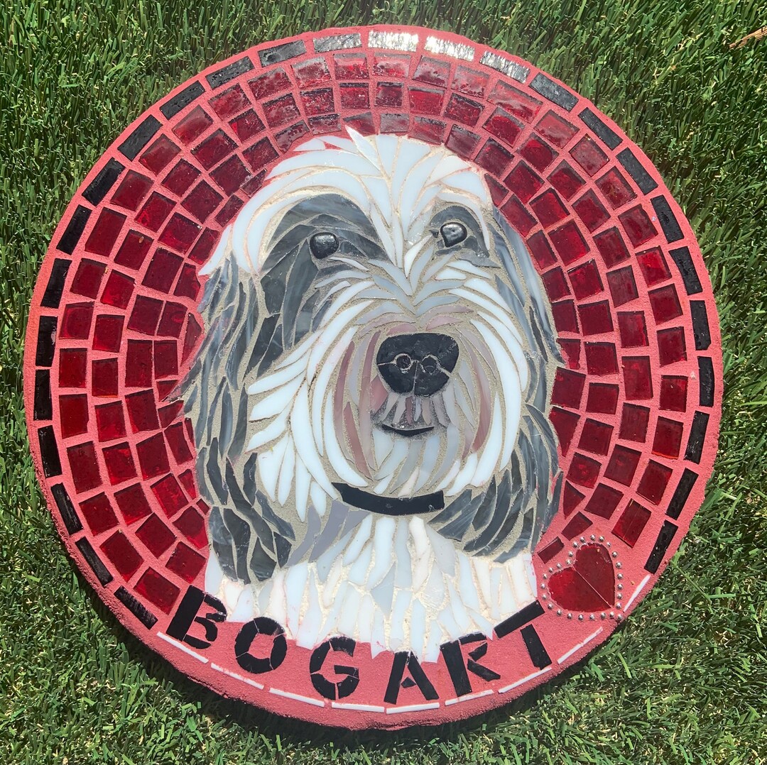 Custom Dog Mosaic Stepping Stone - Etsy