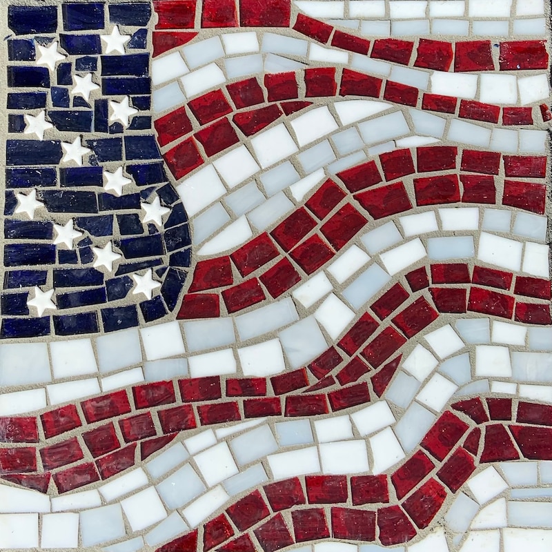 Mosaic American Flag - Etsy
