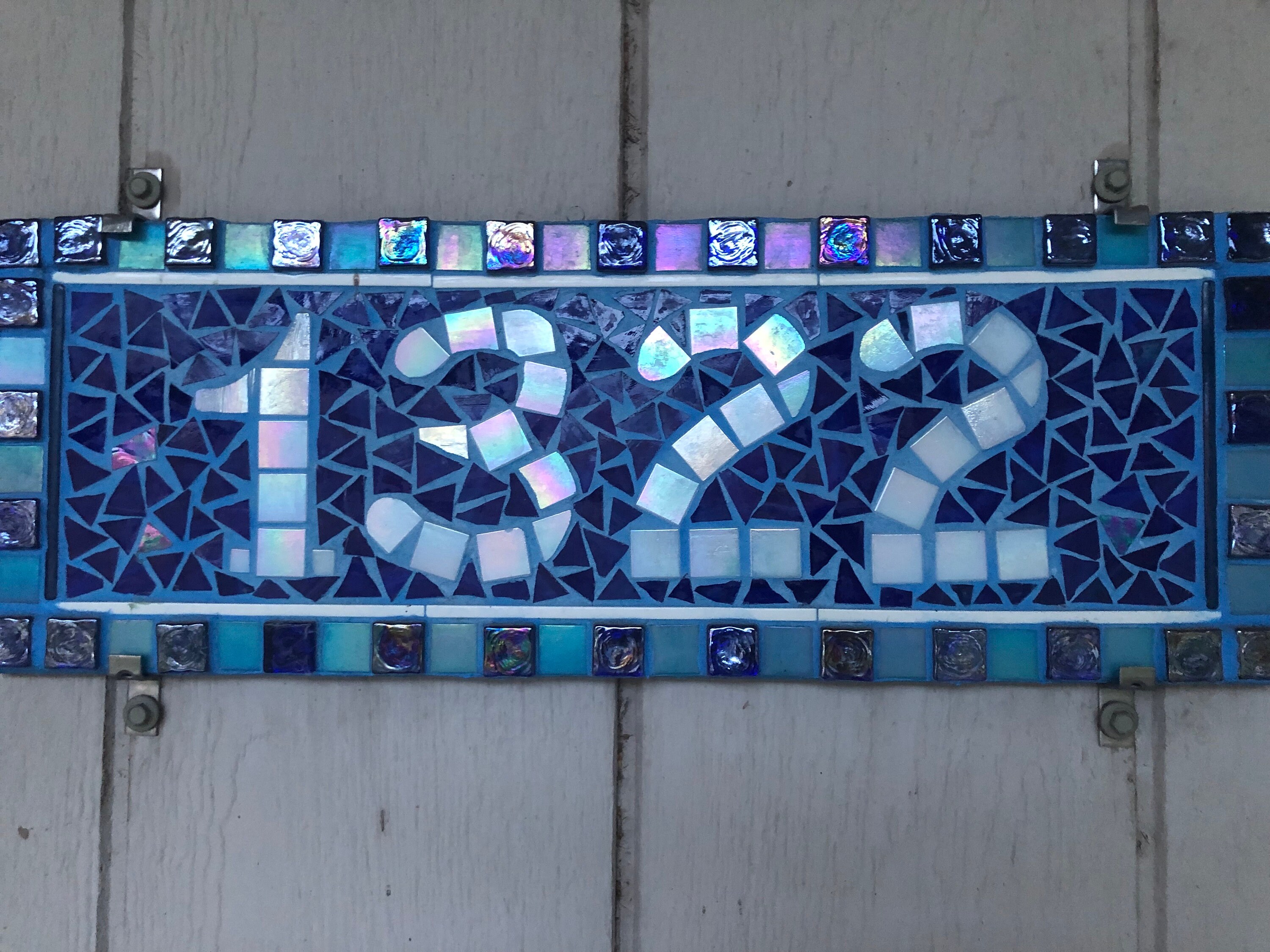 Custom Made Mosaic Address Sign. - Etsy