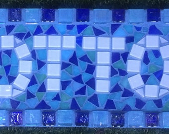 Custom Made Mosaic Address Sign. - Etsy
