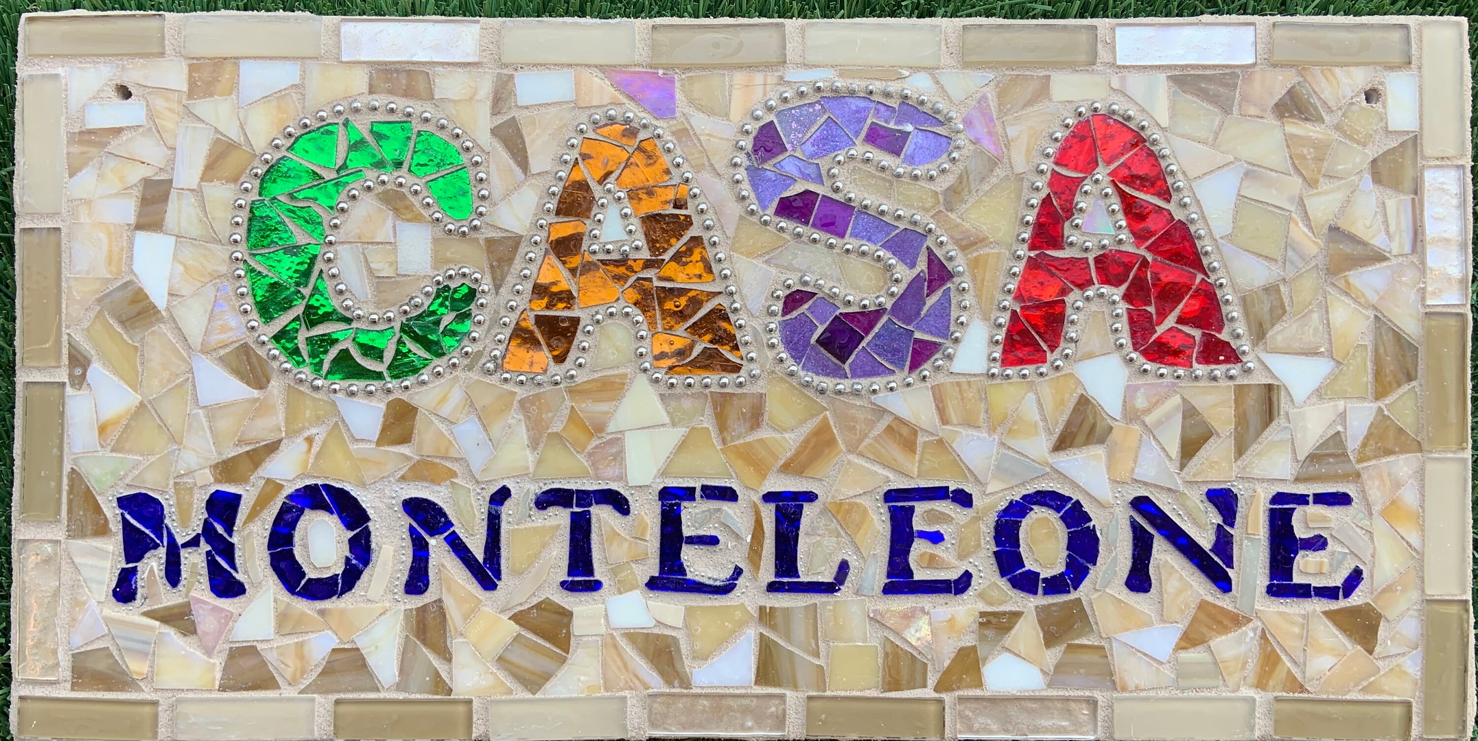 Custom Made Mosaic Address Sign. - Etsy