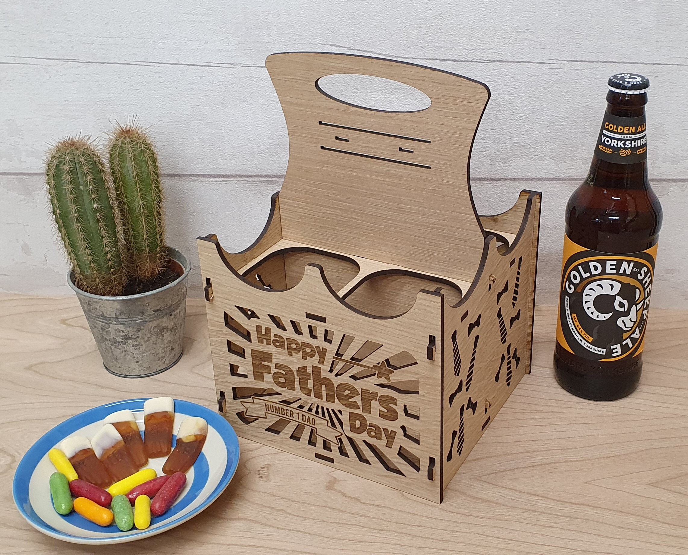 Personalised Drinks Beer Crate Gift for Him Fathers Day - Etsy UK