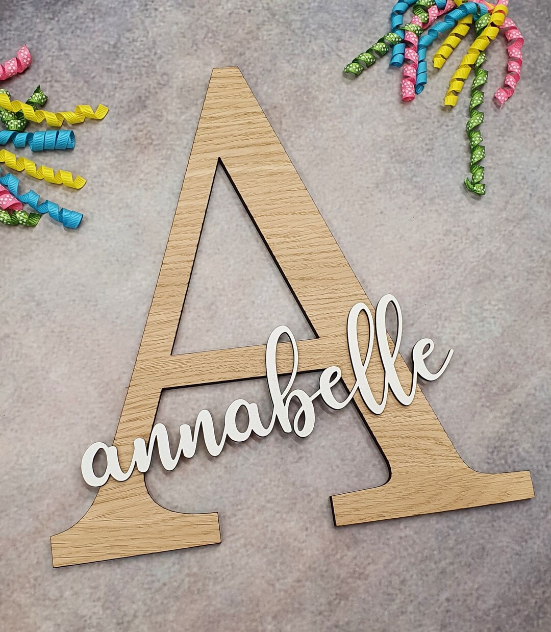 Personalised Wooden Name Letter | Crafter | Children's Room | Various ...