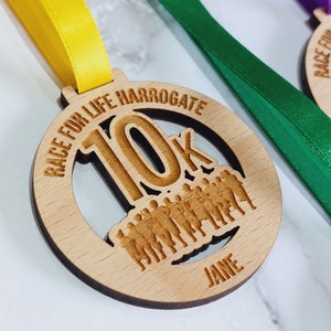 Personalised Running Medal Award | Race for Life | 10k | 5k | Marathon ...