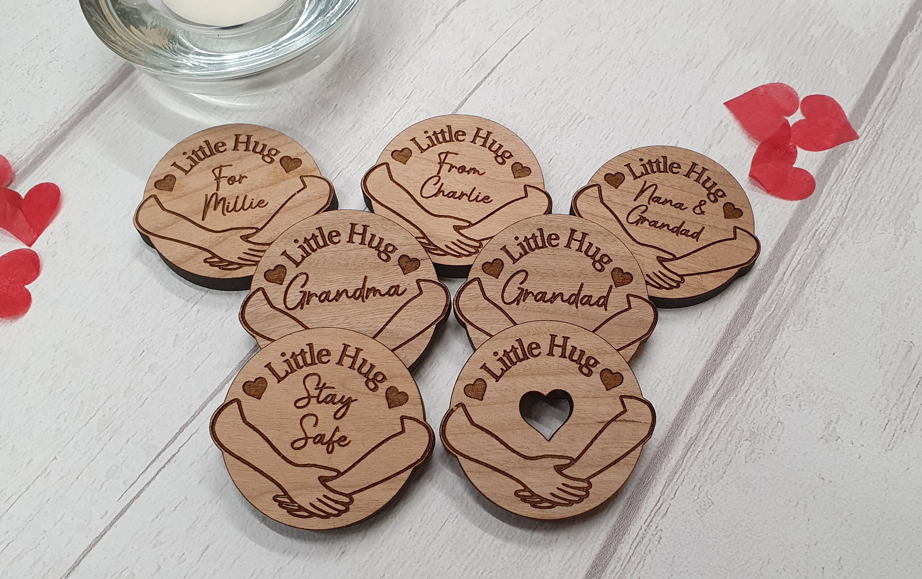 Personalised Little Hug Token Isolation Gift Pocket Hug - Etsy UK