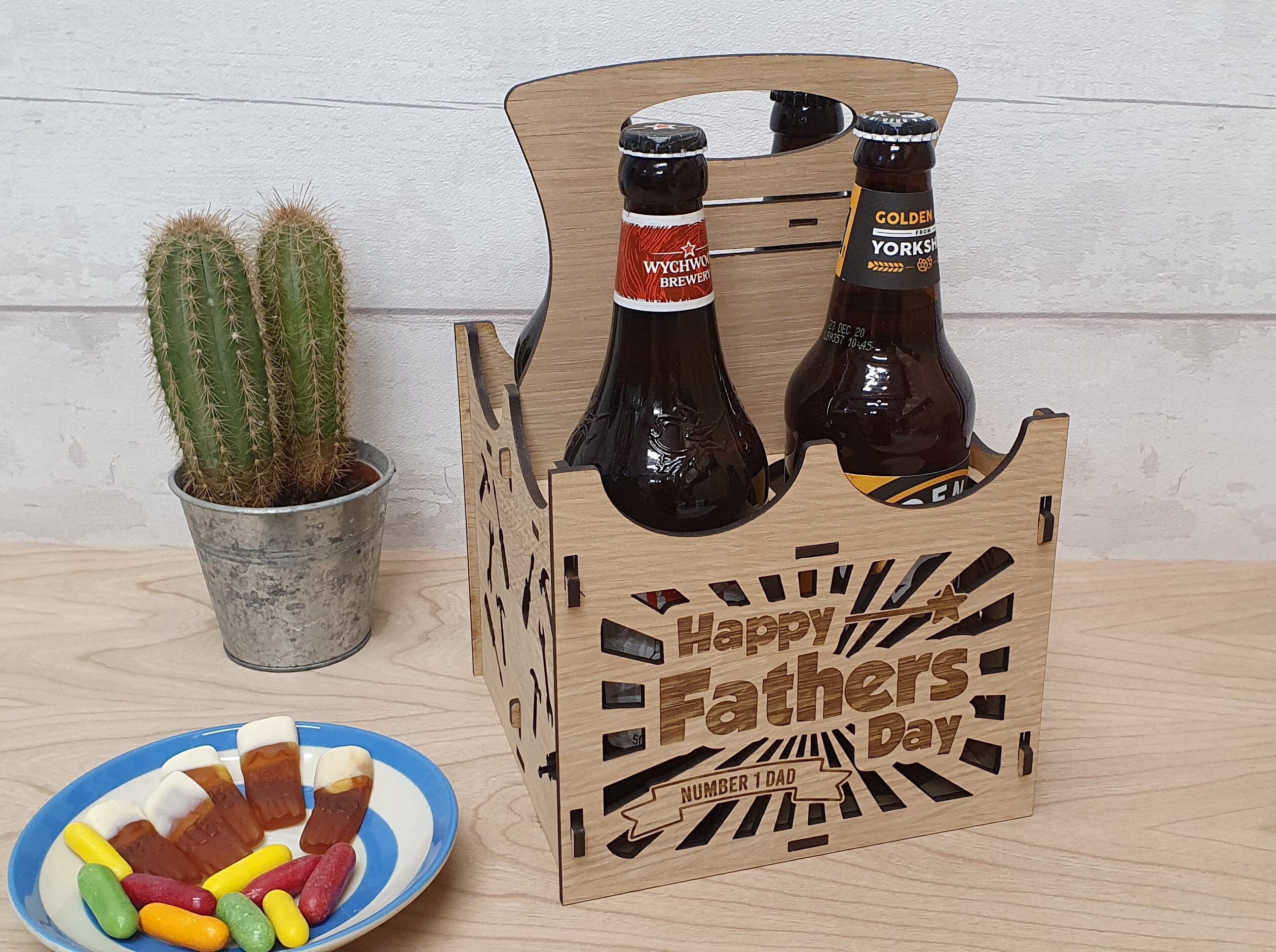 Personalised Drinks Beer Crate Gift for Him Fathers Day - Etsy UK