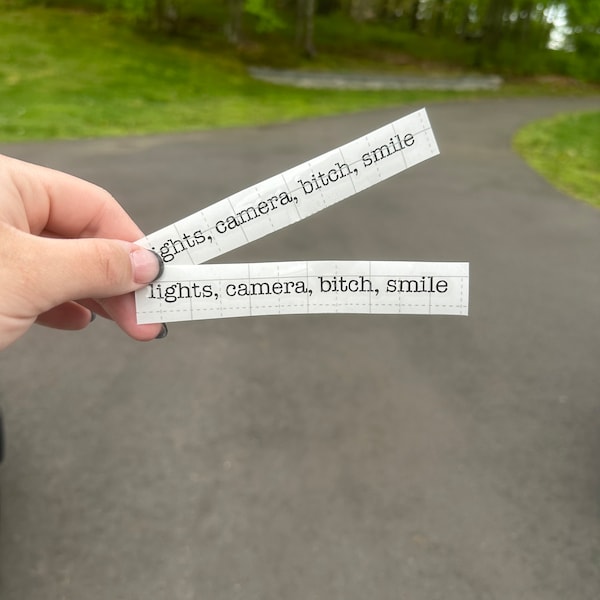 Lights Camera Smile Decal - Etsy