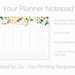 Floral Weekly Planner Notepad Notepad Planner Large Weekly - Etsy