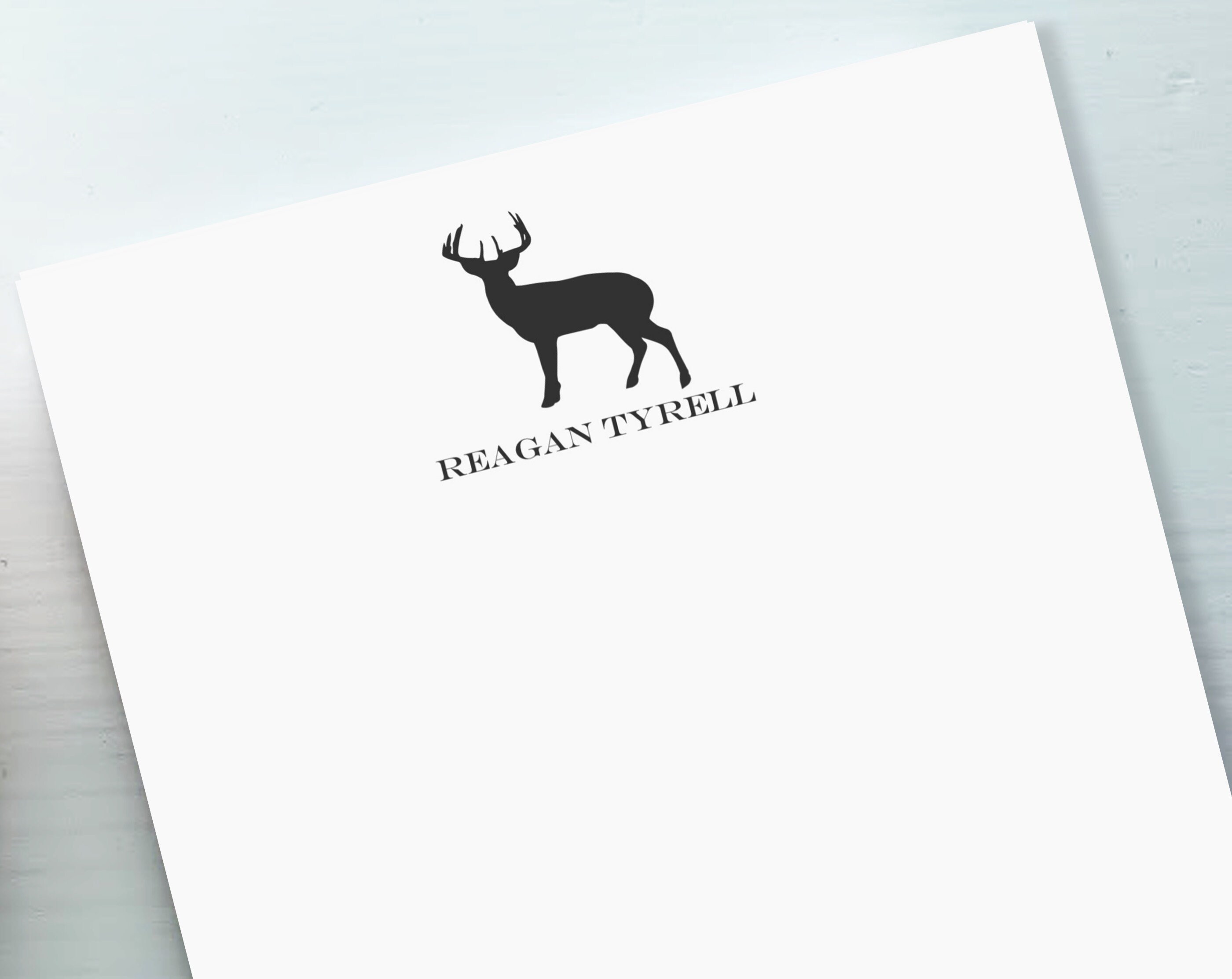 Personalized Deer Notepad With Name Custom Hunter Notepad - Etsy