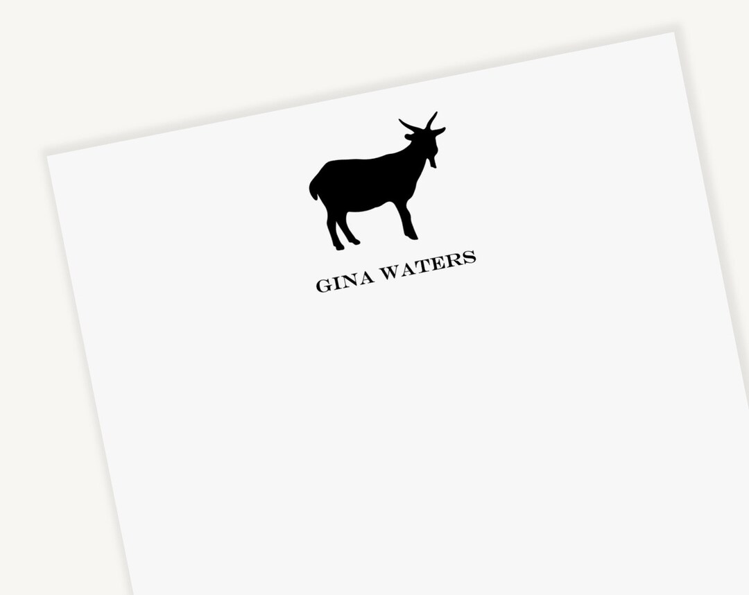 Personalized Goat Notepad With Name | Custom Goat Notepad Gift for ...