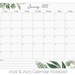 Eucalyptus Leaf Calendar Notepad 8 X 10 Magnetic Calendar | Etsy