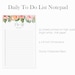 Pink Floral to Do List Notepad Daily Tasks Checklist Notepad - Etsy