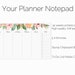 To Do List Floral Weekly Planner Pad Small Weekly Planner Notepad 5 Day ...